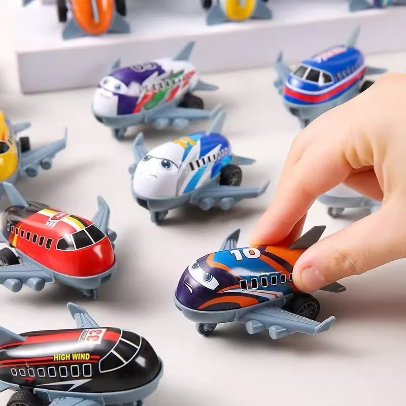 【Local Seller】Colorful Mini Airplane Toys Alloy Pull Back Plane ...