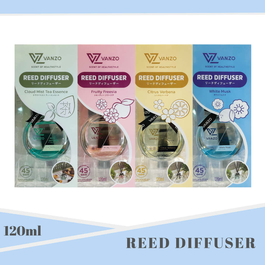 VANZO Reed Diffuser Healthy Air Fragrance 120ML | Shopee Malaysia