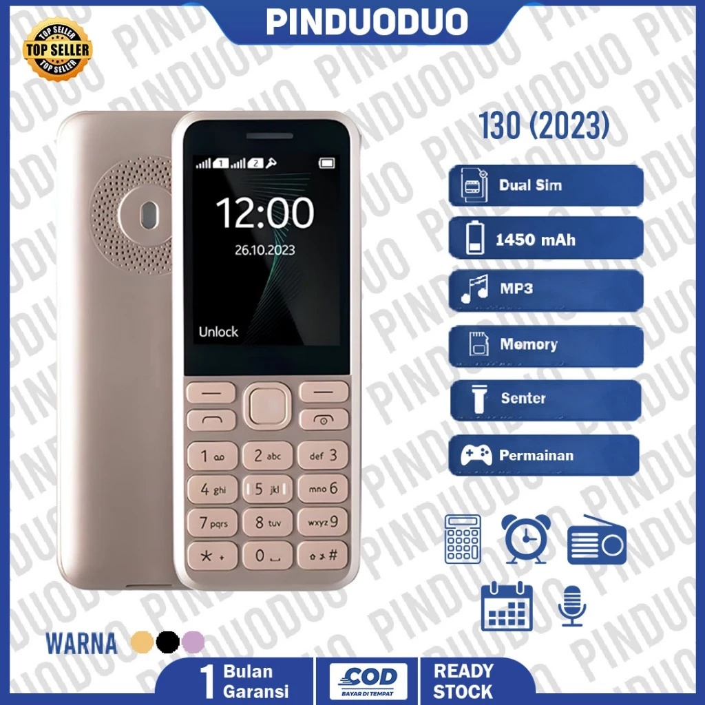 HP New 130 2023 2.4 Inch Dual SIM Cheap Feature Phone 1 Week Warranty ...