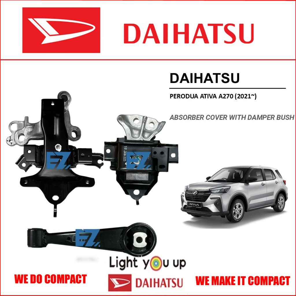 [3 IN 1] - ENGINE MOUNTING SET PERODUA ATIVA A270 D55L 1.0 2021-2025 ...