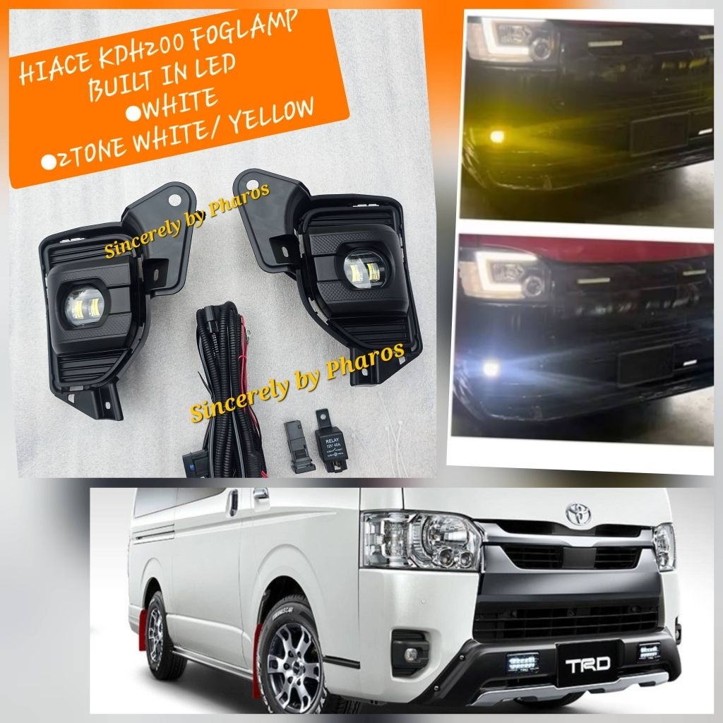 [ Pharos ] Toyota Hiace KDH200 LED Foglamp Spotlight White / Yellow 2 ...