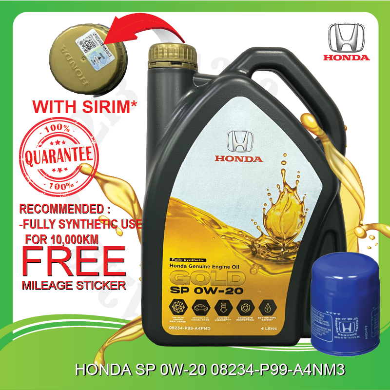 🇲🇾ORI SIRIM HONDA FULLY 0W20 4L JAZZ CITY BRV HRV FREED CRV CIVIC ...