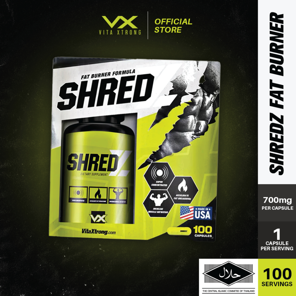 Vitaxtrong SHREDZ (100 Capsules) | Fat Burner, Energy Boost & Focus ...