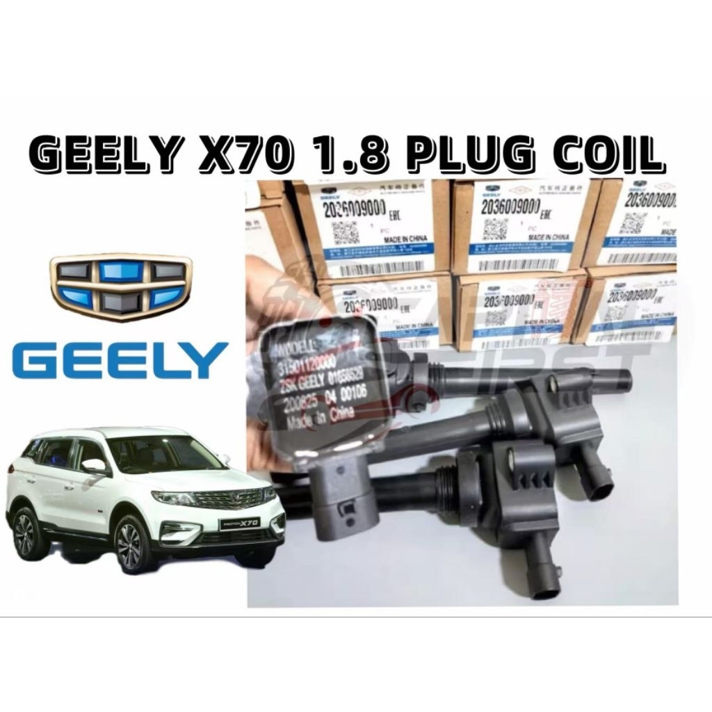 100% ORIGINAL GEELY / PROTON X70 IGNITION COIL /PLUG COIL | Shopee Malaysia
