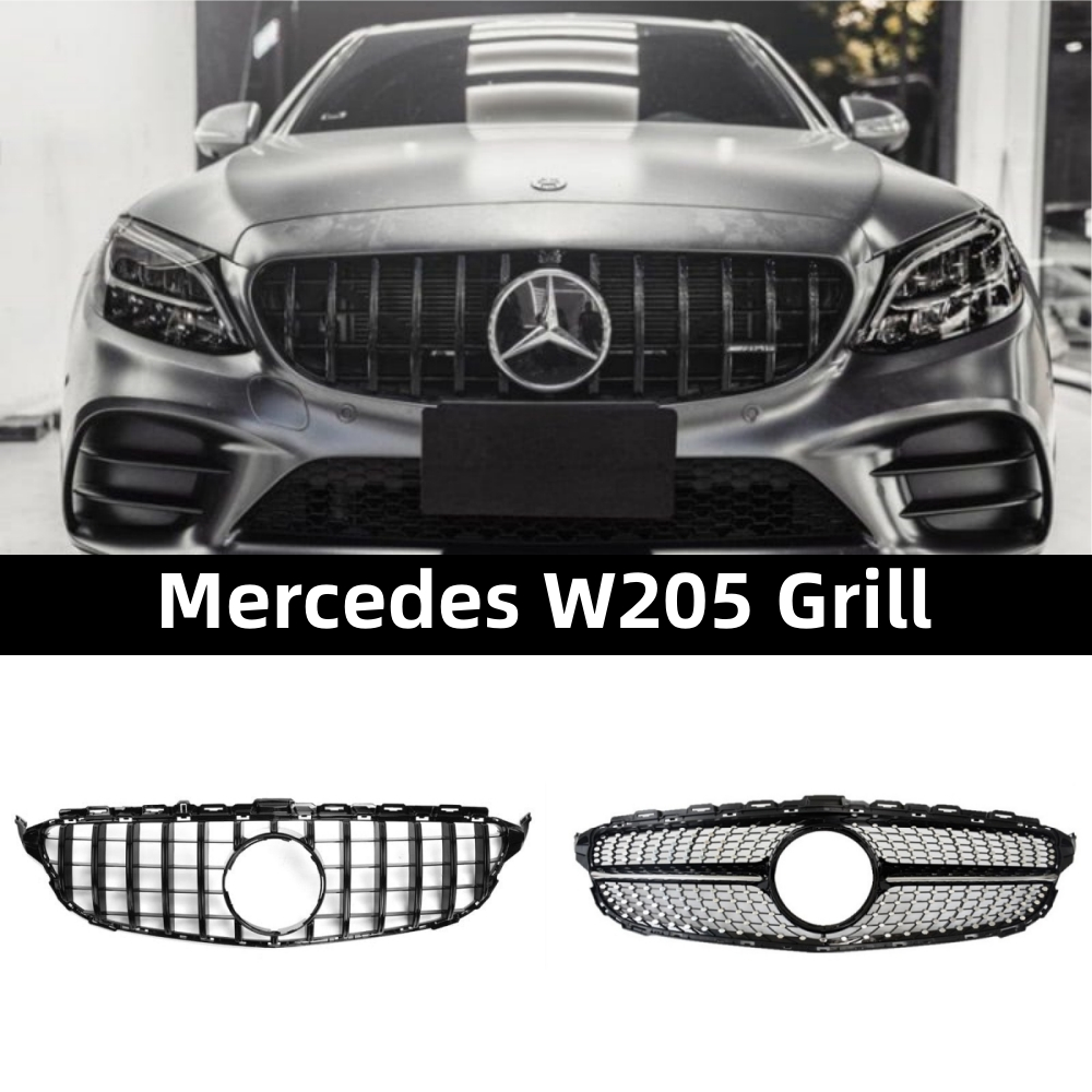 Mercedes C-Class W205 Grill C180 C200 C260 C300 GT Diamond AMG Car ...