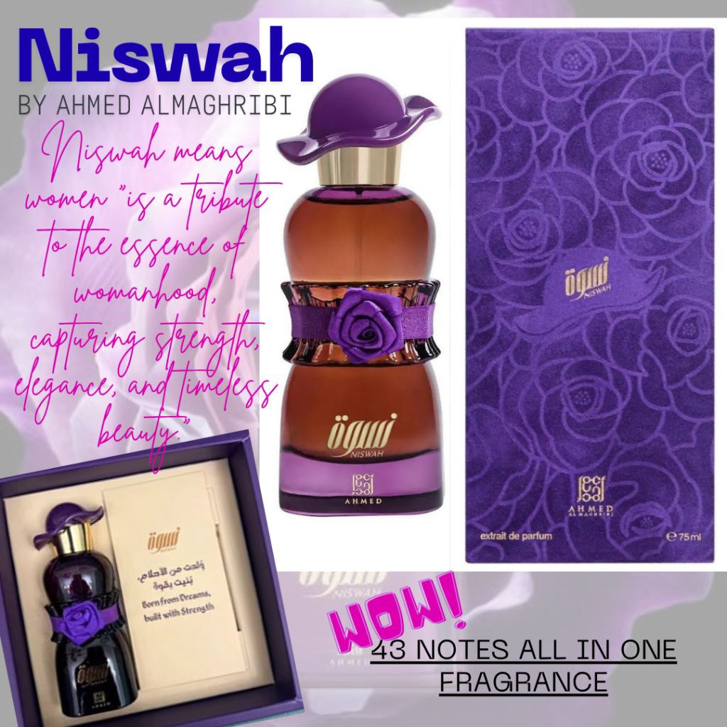 Ahmed Al Maghribi Niswah Extrait de Perfume 💯% Original from Dubai ...
