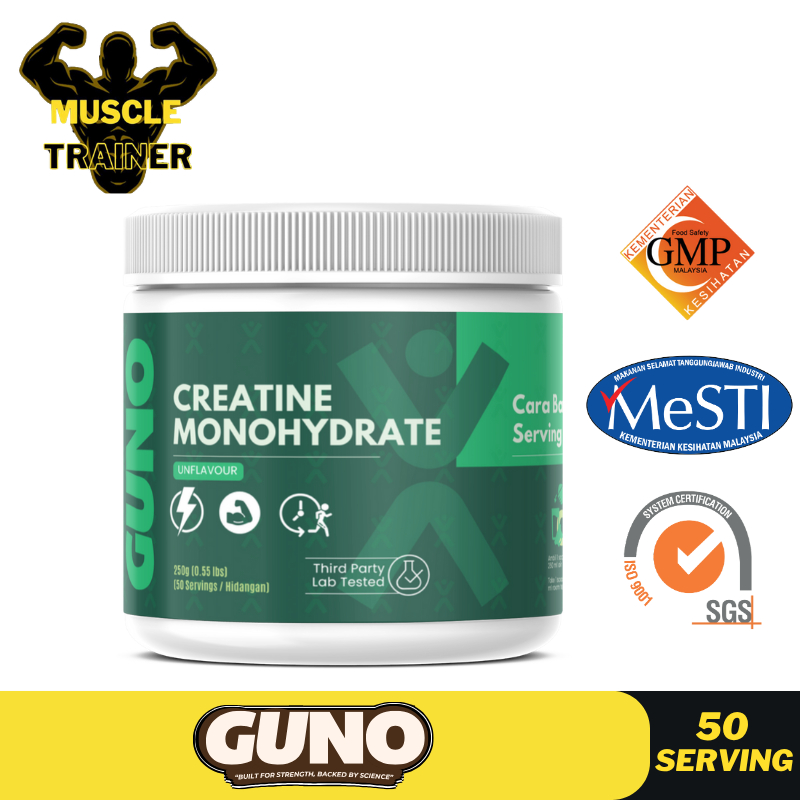 UNO Creatine Monohydrate Pure Muscle Support 250g (50 Servings ...