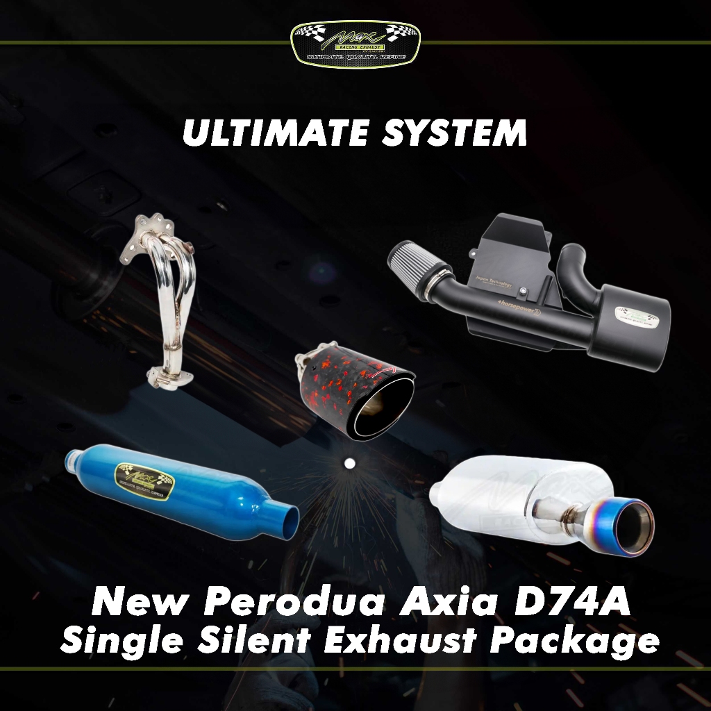 New Perodua Axia D74A / Toyota Wigo Single Silent Exhaust Package ...