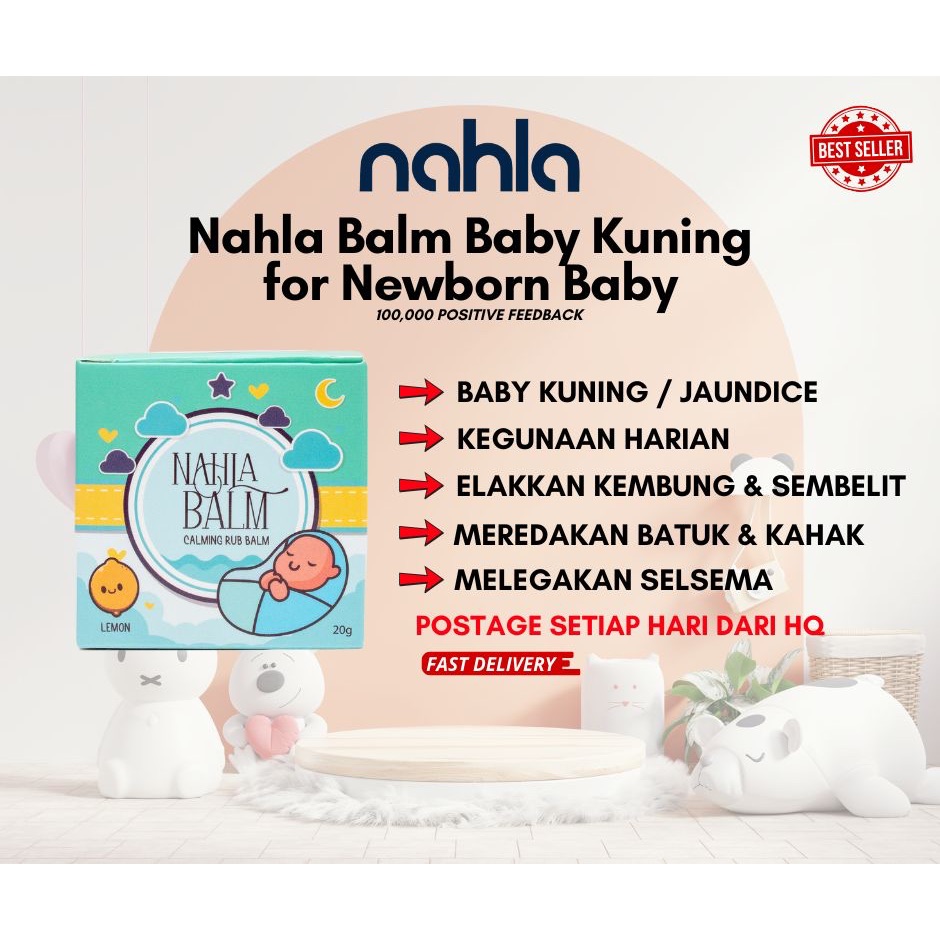 Nahla Balm Baby Kuning Jaundice Batuk Dan Selsema | Shopee Malaysia