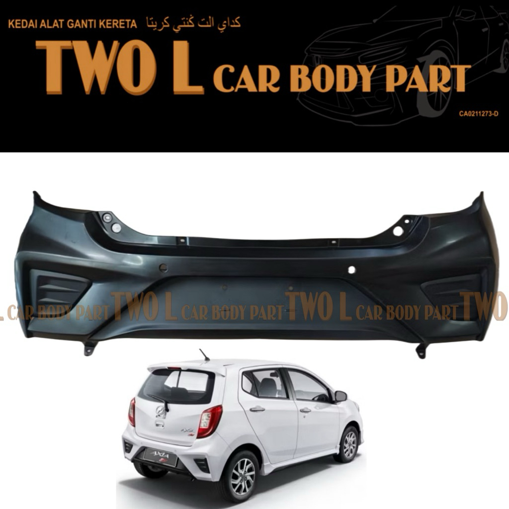 PERODUA AXIA 2019 REAR BUMPER ORIGINAL PERODUA BELAKANG BUMPER KERETA ...