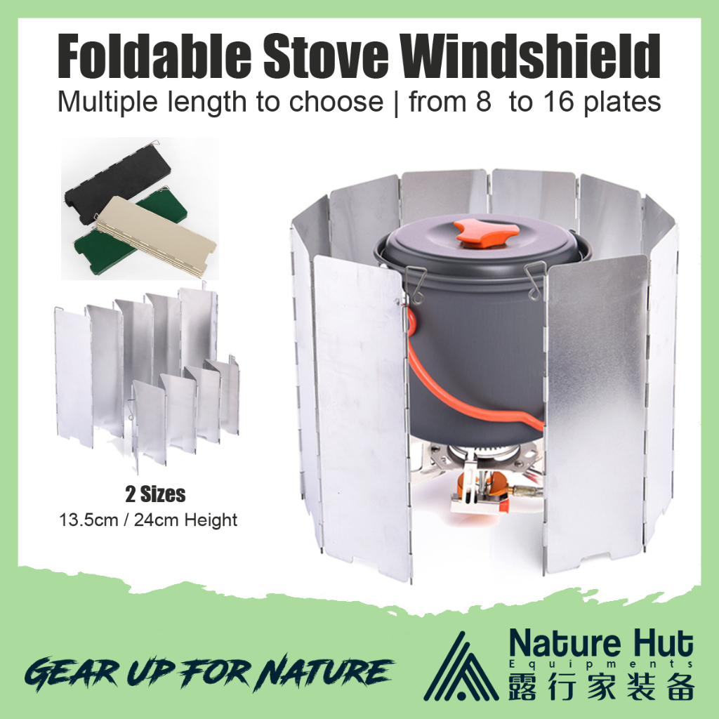 Foldable Stove Windshield Outdoor Camping Picnic Portable Windscreen ...