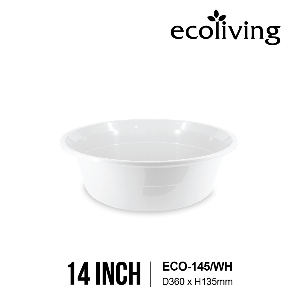 ECO LIVING Travel Face Washing & Foot Bath Bucket, Round Basin Wash Tub ...