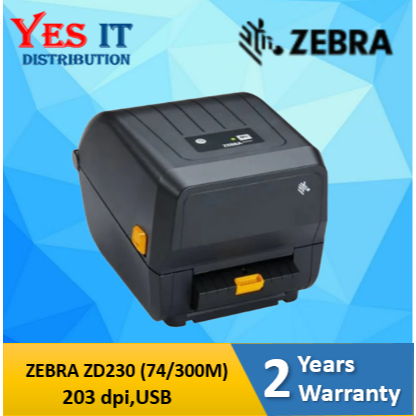 ZEBRA ZD230 (74/300M), 203 dpi,USB | Shopee Malaysia