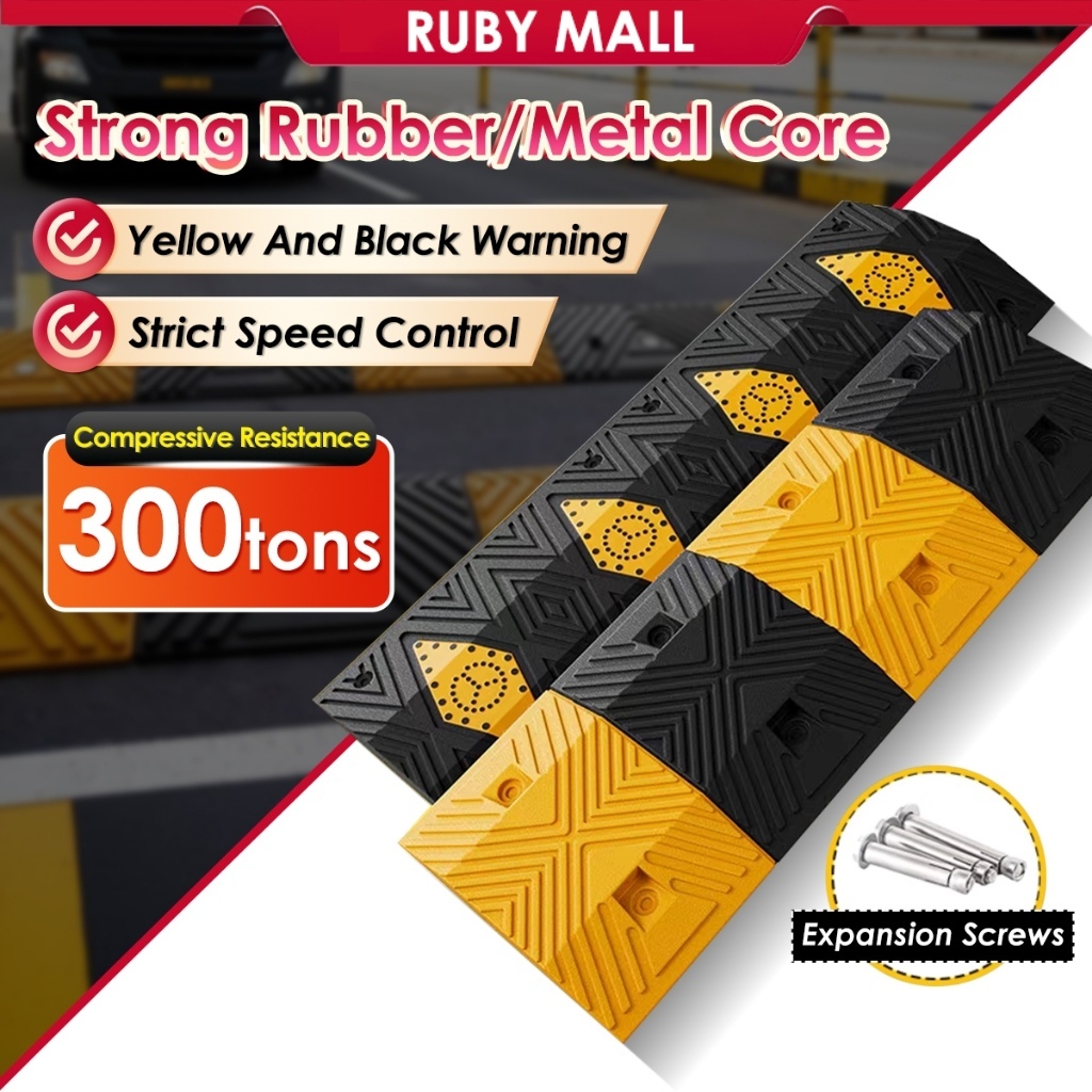 Speed Hump Rubber Traffic Calming Hump Speed Bump Rated 300 Tons Speed ...