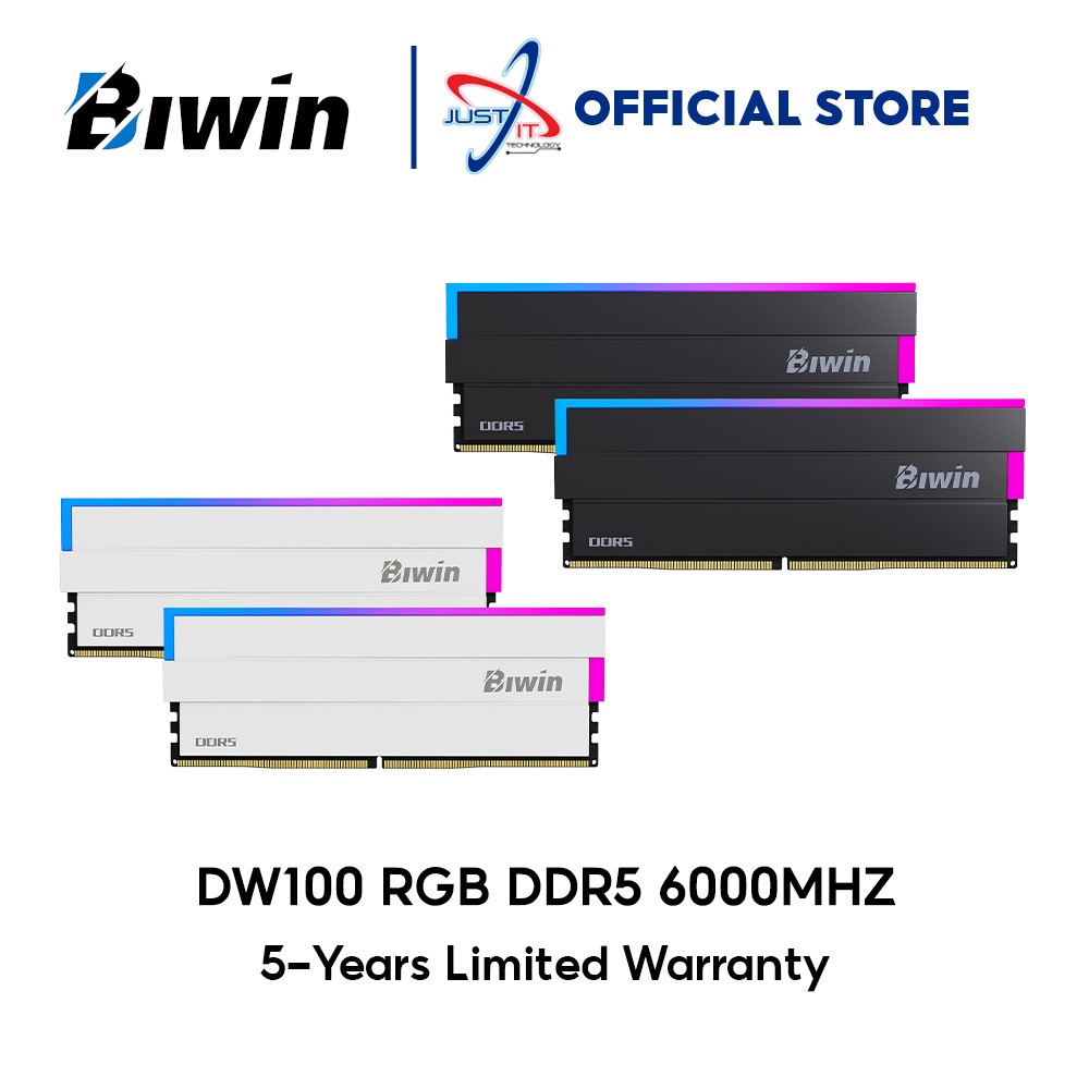 BIWIN DW100 RGB DDR5 GAMING LONGDIMM / PC RAM ( 16GB*2 / 32GB*2 ...