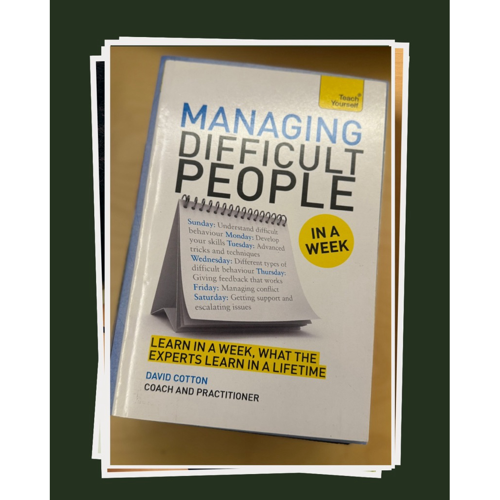 Managing Difficult People (Book/Buku) | Shopee Malaysia