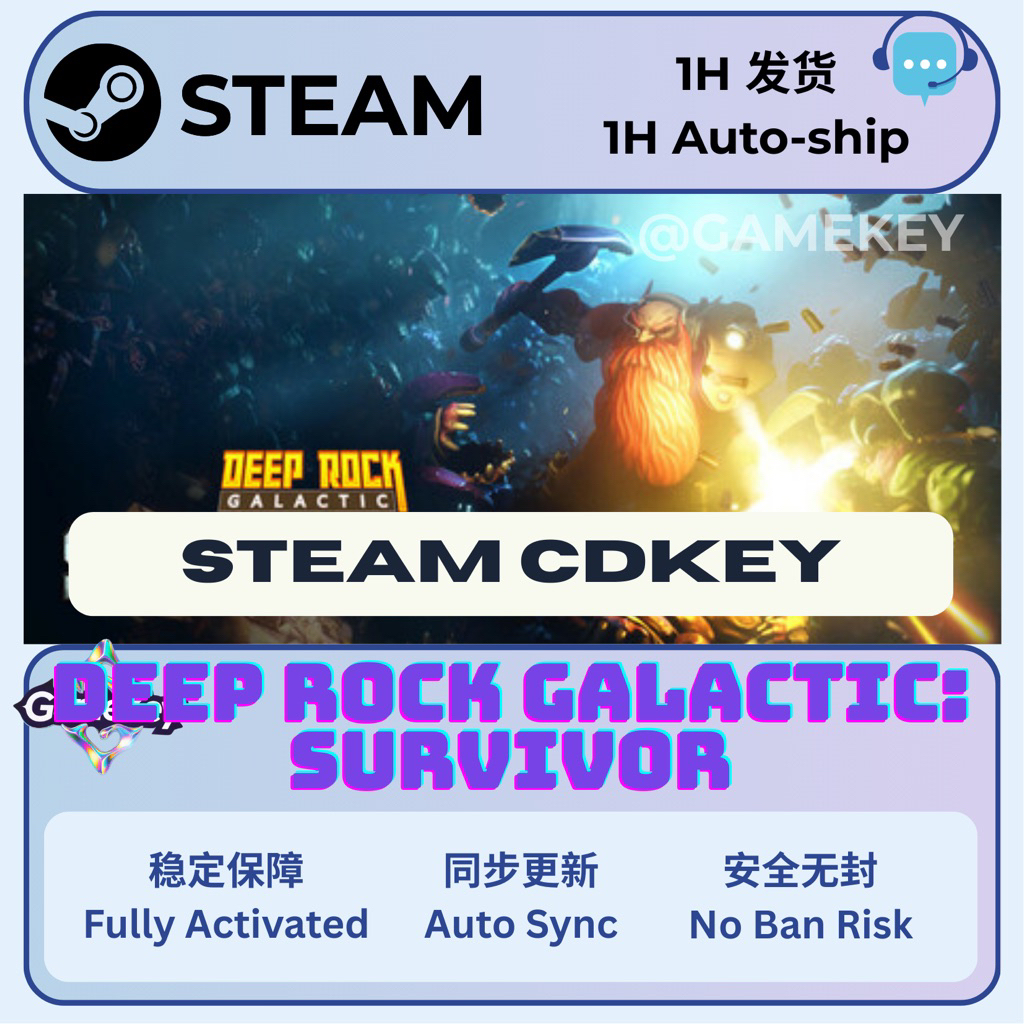 【Deep Rock Galactic: Survivor】 Steam (PC) CD Key Activation Code – Game ...
