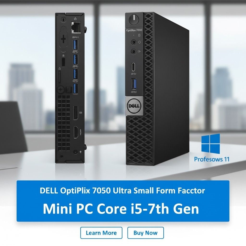 🌟 💻 Dell OptiPlex 7050 Mini PC – Intel Core i5 7th Gen 8GB RAM|128GB ...