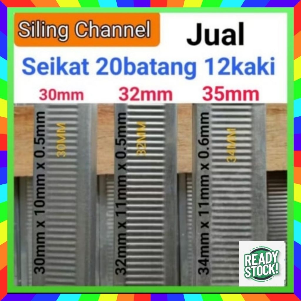12feet(20pcs-80pcs)plaster siling channel /c channel (ceiling) / besi ...