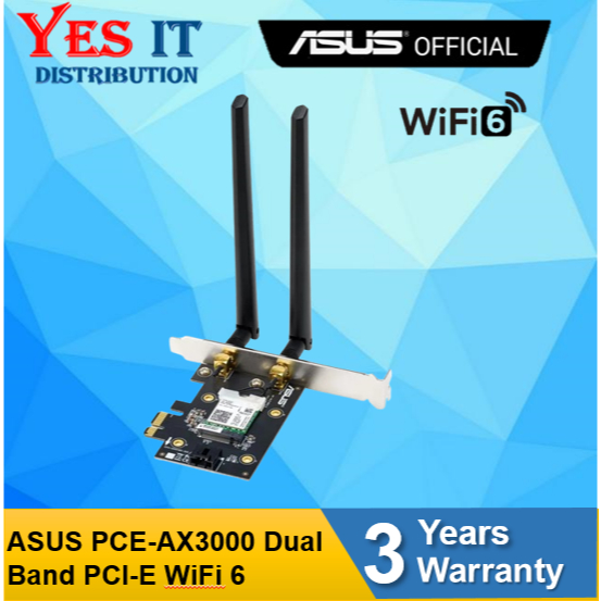 ASUS PCE-AX3000 Dual Band PCI-E WiFi 6 | Shopee Malaysia