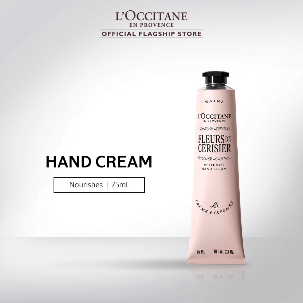 L'Occitane Fleurs de Cerisier Hand Cream (Cherry Blossom) 75ml | Shopee ...