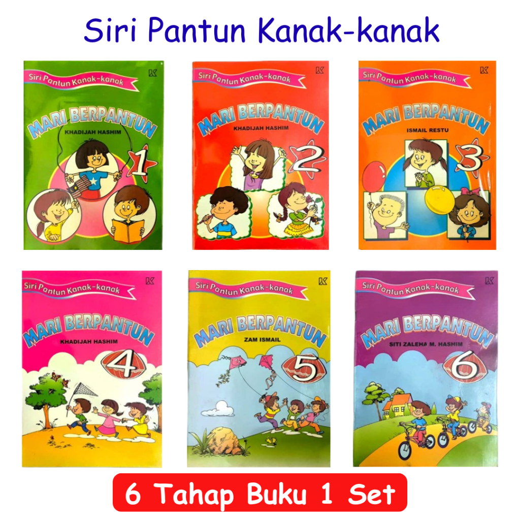 Siri Pantun Kanak-Kanak 6 Buku 1 Set |Buku Bacaan & Pendidikan Awal ...