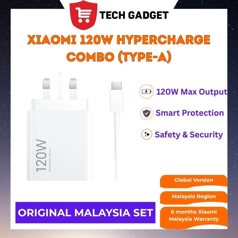 Xiaomi 120W HyperCharge Combo (Type-A) | Shopee Malaysia
