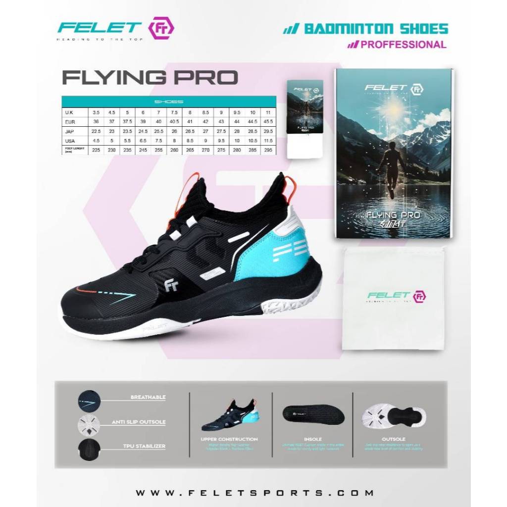 FELET FLYING PRO V2 SHOES | Shopee Malaysia