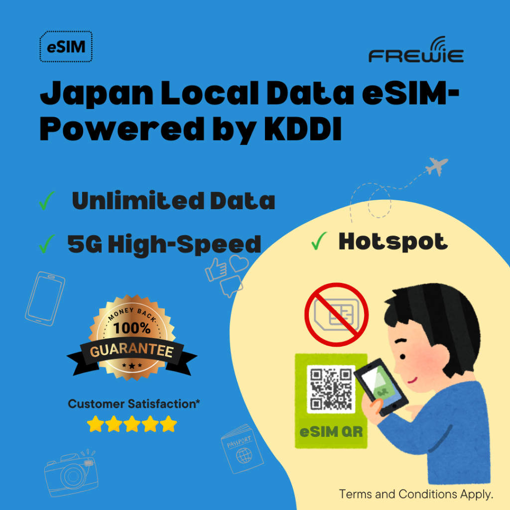Japan Local 5G Unlimited eSIM — Powered by KDDI | Shopee Malaysia