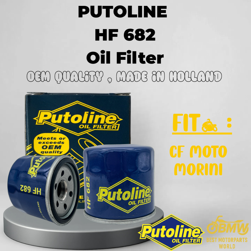 PUTOLINE HF682 Oil Filter｜OEM Quality｜Made in Holland｜Fits CF MOTO ...