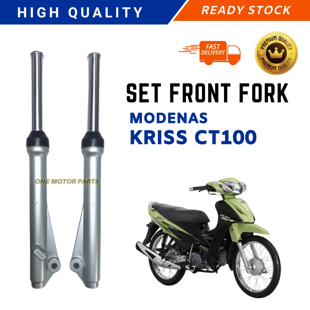 Modenas CT100 Set Shock Absorber Fork Depan Standard OEM Motor Front ...
