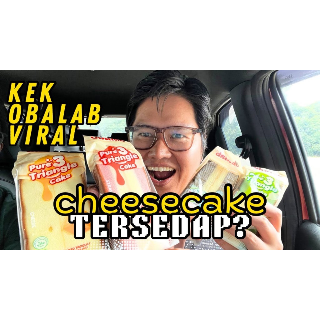 [24HR POST] [VIRAL CAKE] [OBALAB] PURE 3 TRIANGLE CAKE 1 CARTON (20PCS ...