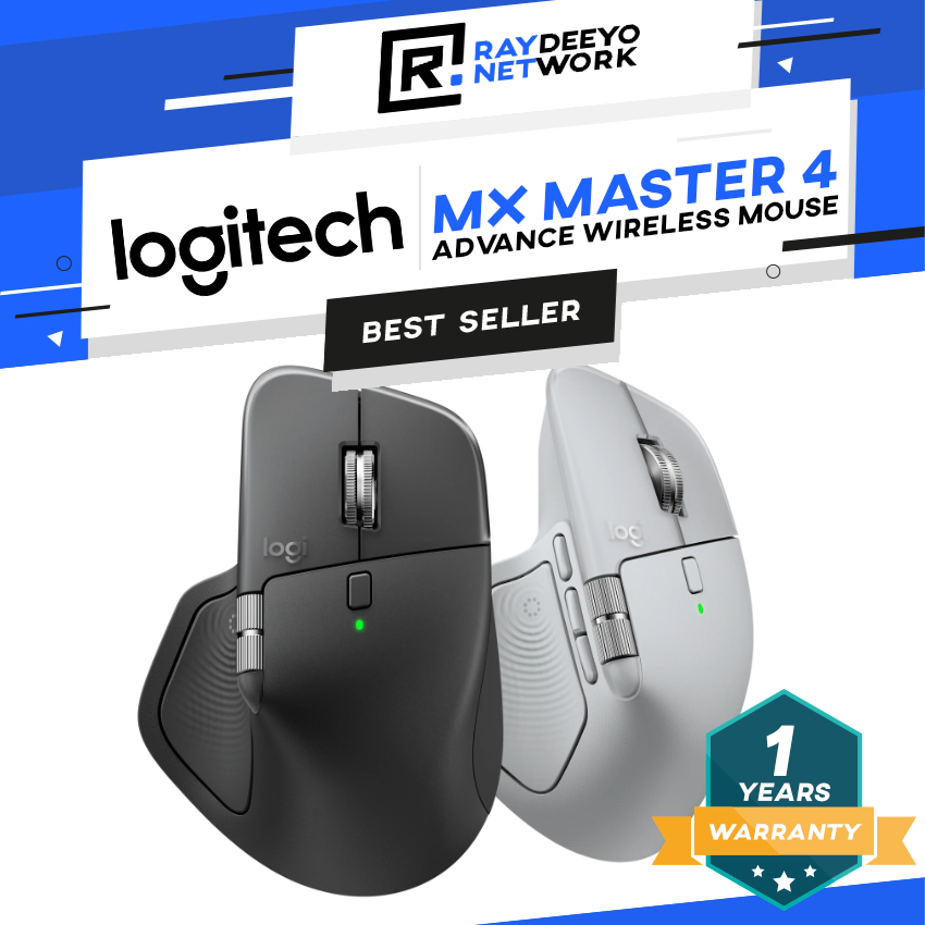 Logitech MX Master 4 Wireless Mouse [Haptic Feedback/8k DPI/MagSpeed ...