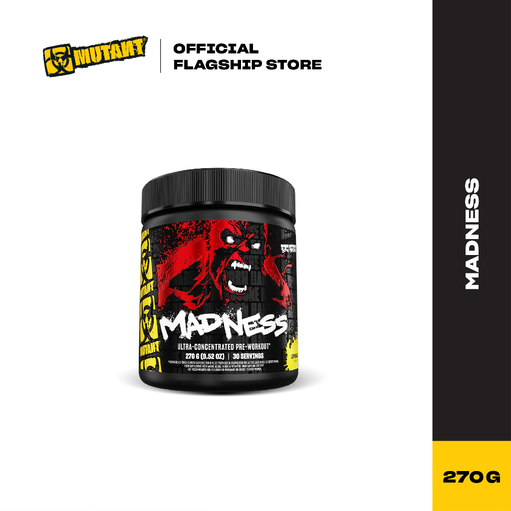 MUTANT® MADNESS Ultra-Concentrated Pre-Workout 270g (30 Servings ...