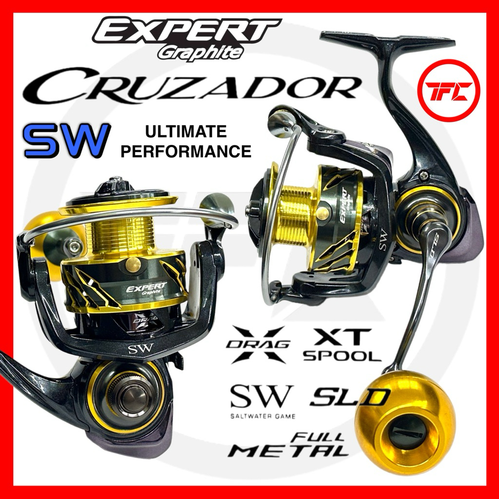 Expert Graphite Cruzador SW Spinning Reel Saltwater Full Metal Body ...