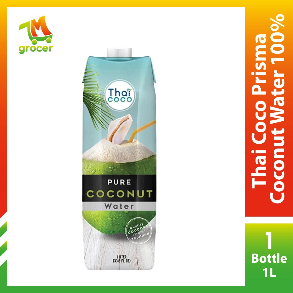 Thai Coco Prisma Coconut Water 100% (1L) | Shopee Malaysia