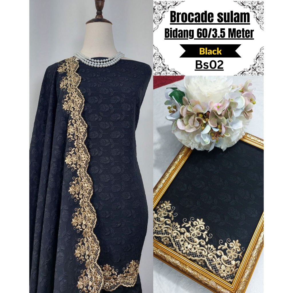 BROCADE SULAM NEW DESIGN / BIDANG 60 / KAIN IRONLEES READY STOCK 3.5 ...