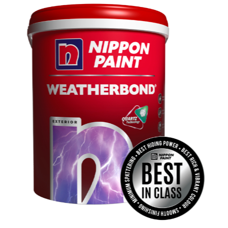 NIPPON WEATHERBOND 1L 1001 BRILLIANT WHITE/Colour | Shopee Malaysia