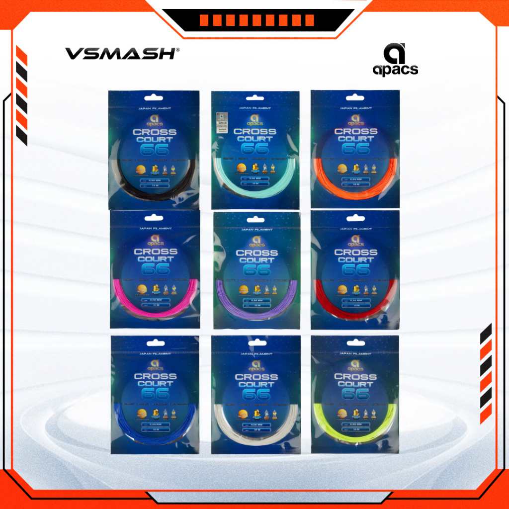 Apacs Badminton String Cross Court 66 | Shopee Malaysia