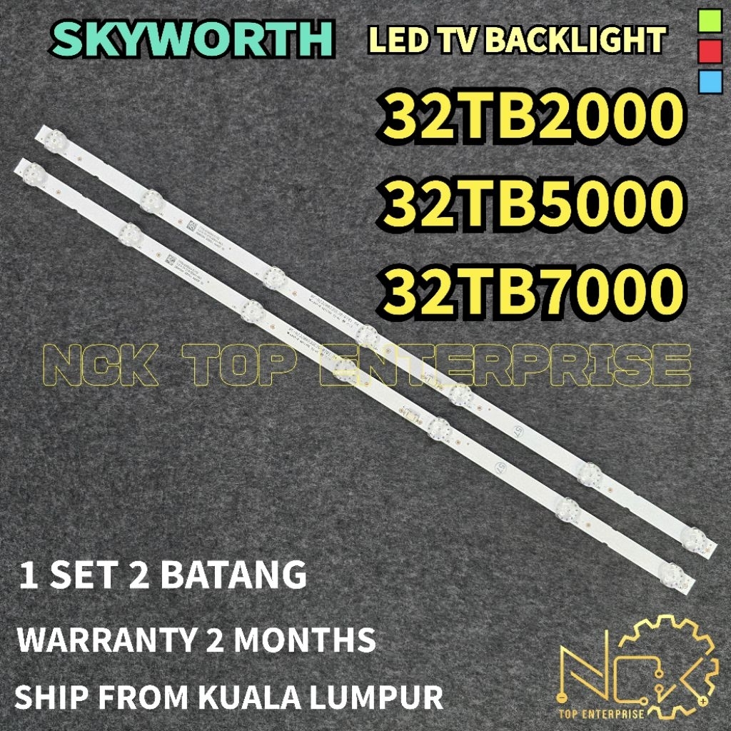SKYWORTH 32TB2000 32TB5000 32TB7000 TV LED BACKLIGHT BARU READY STOCK ...