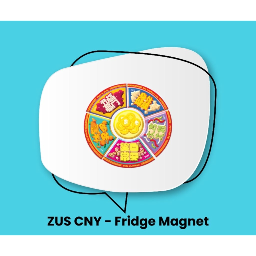 ZUS CNY 2025 - Fridge Magnet Limited Edition | Shopee Malaysia