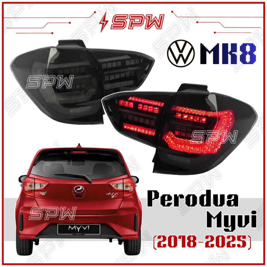 Perodua Myvi (2018-2025) MK8 Tail Lamp Taillamp Tail Light MG3 G3 DRL ...