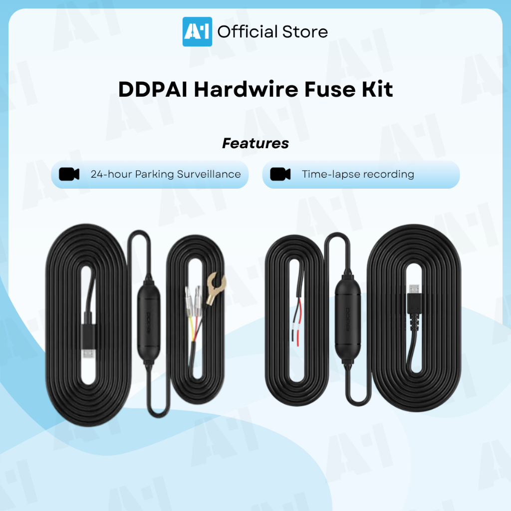DDPAI Micro USB Hardwire Kit for DDPAI Car Dash Cam Pemantauan Tempat ...