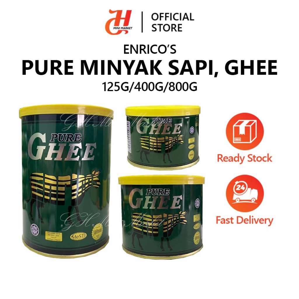 【Ready Stock】Enrico's Pure Ghee/ Minyak Sapi [125G, 400G, 800G]/Masak ...