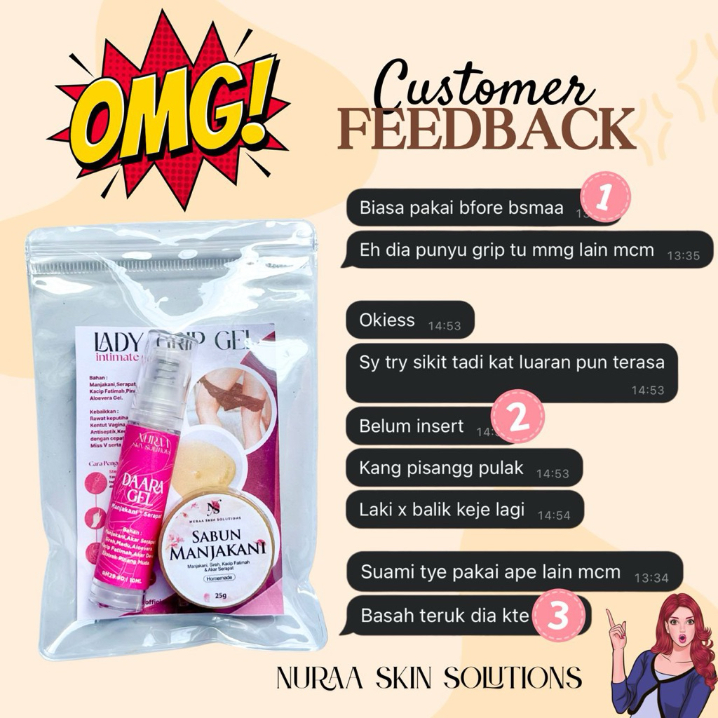 (NEW)MANJAKANI MISS V GRIP GEL 10ML | Shopee Malaysia