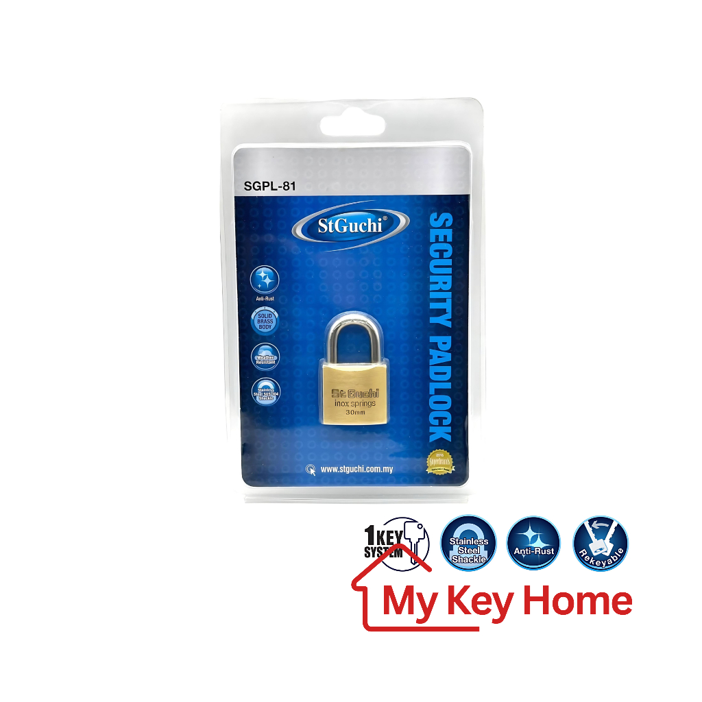 St Guchi Padlock Mangga Kunci SGPL-81 Size 30mm | Shopee Malaysia