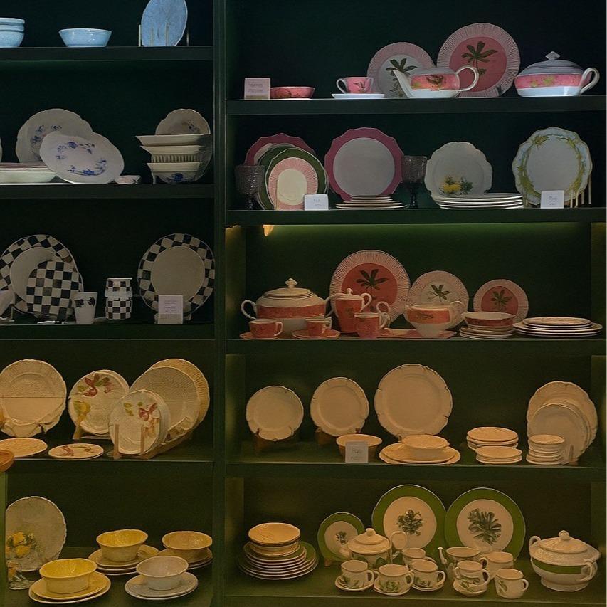 KF Studio - Serenity White Collection Set Plate (Ceramic/Porcelain ...