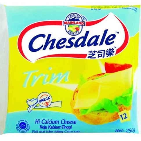 Chesdale Premium Quality Rich In Calcium Trim Omega 3 Cheese 12 Slices ...
