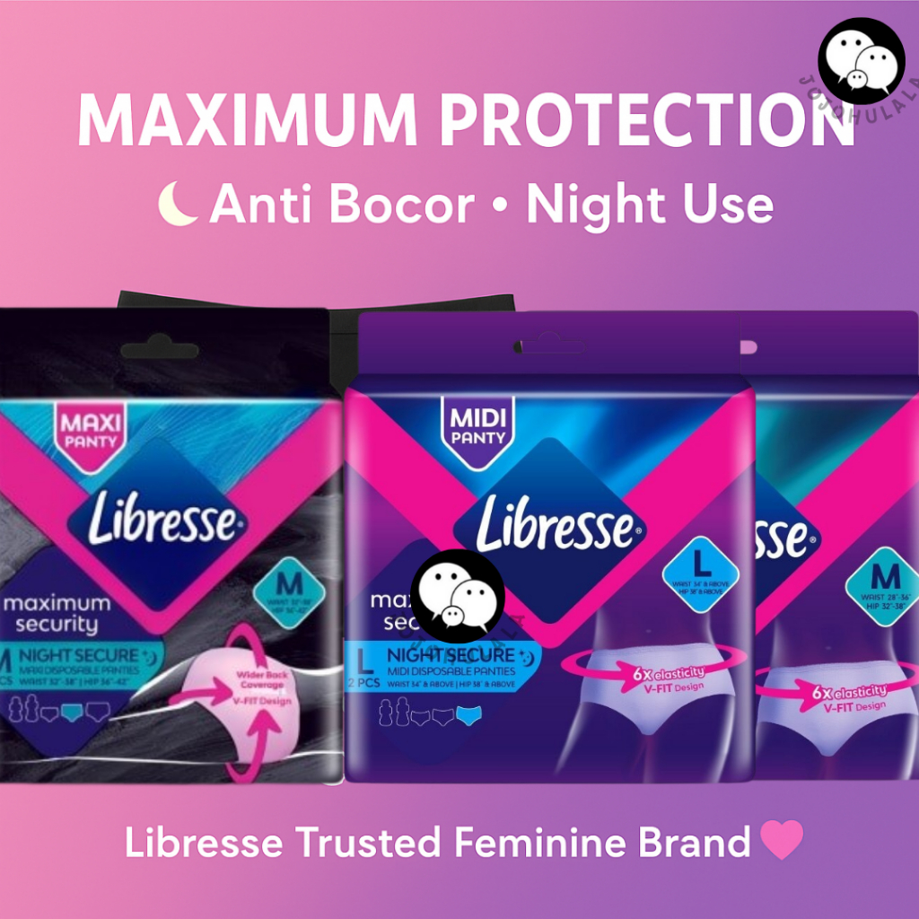 Libresse Maximum Security Panties | Seluar Dalam Haid Anti Bocor ...
