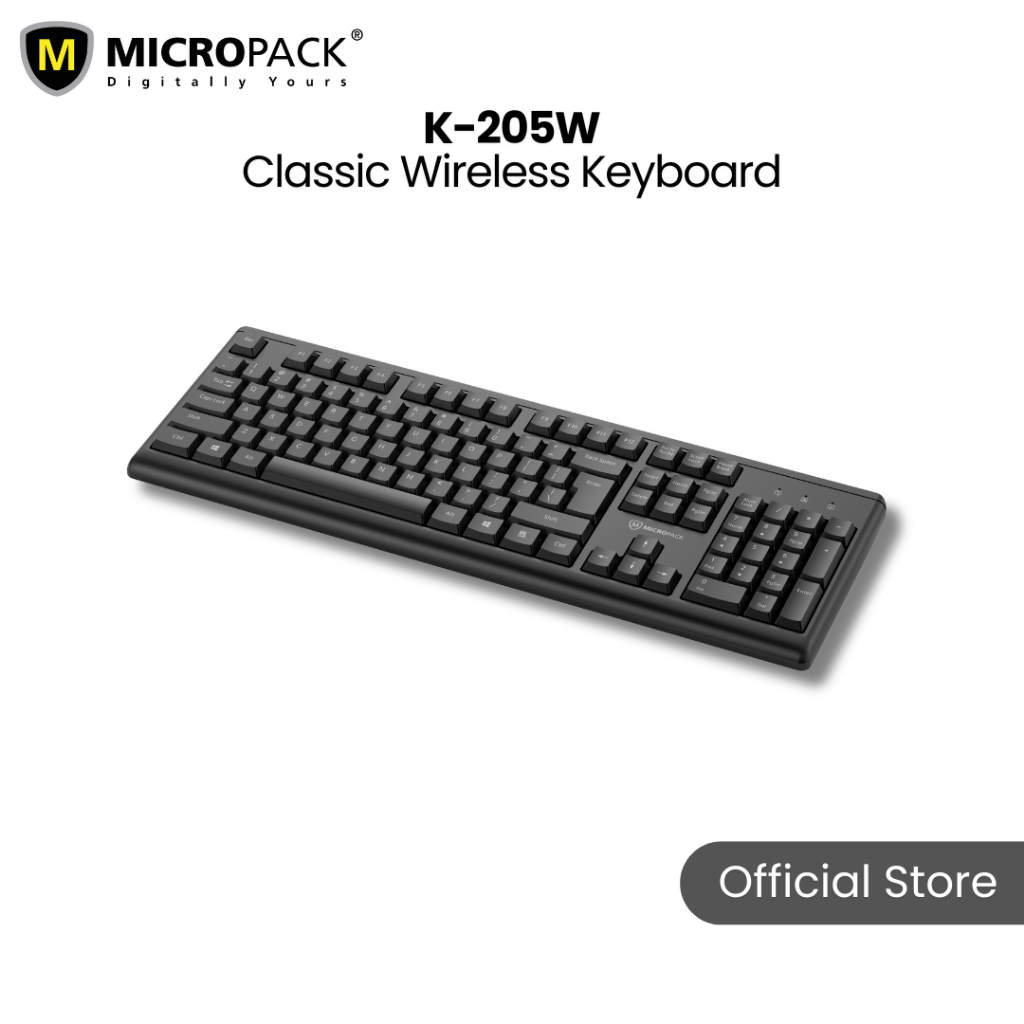 Micropack Classsic Wireless Keyboard (K-205W-EN-BK) | Shopee Malaysia